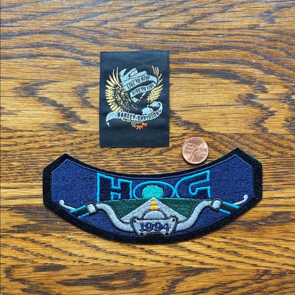 Accessories | Harley Davidson And 1994 Hog Patches | Poshmark